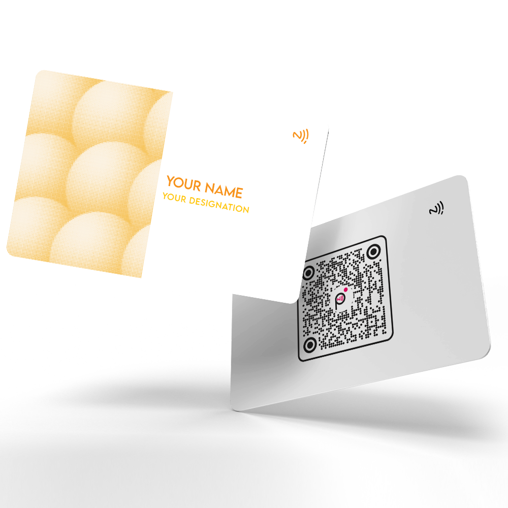 Yellow Balls Card - Smart NFC Digital Business Card - Scratch Proof - Poptagg – Poptagg ...