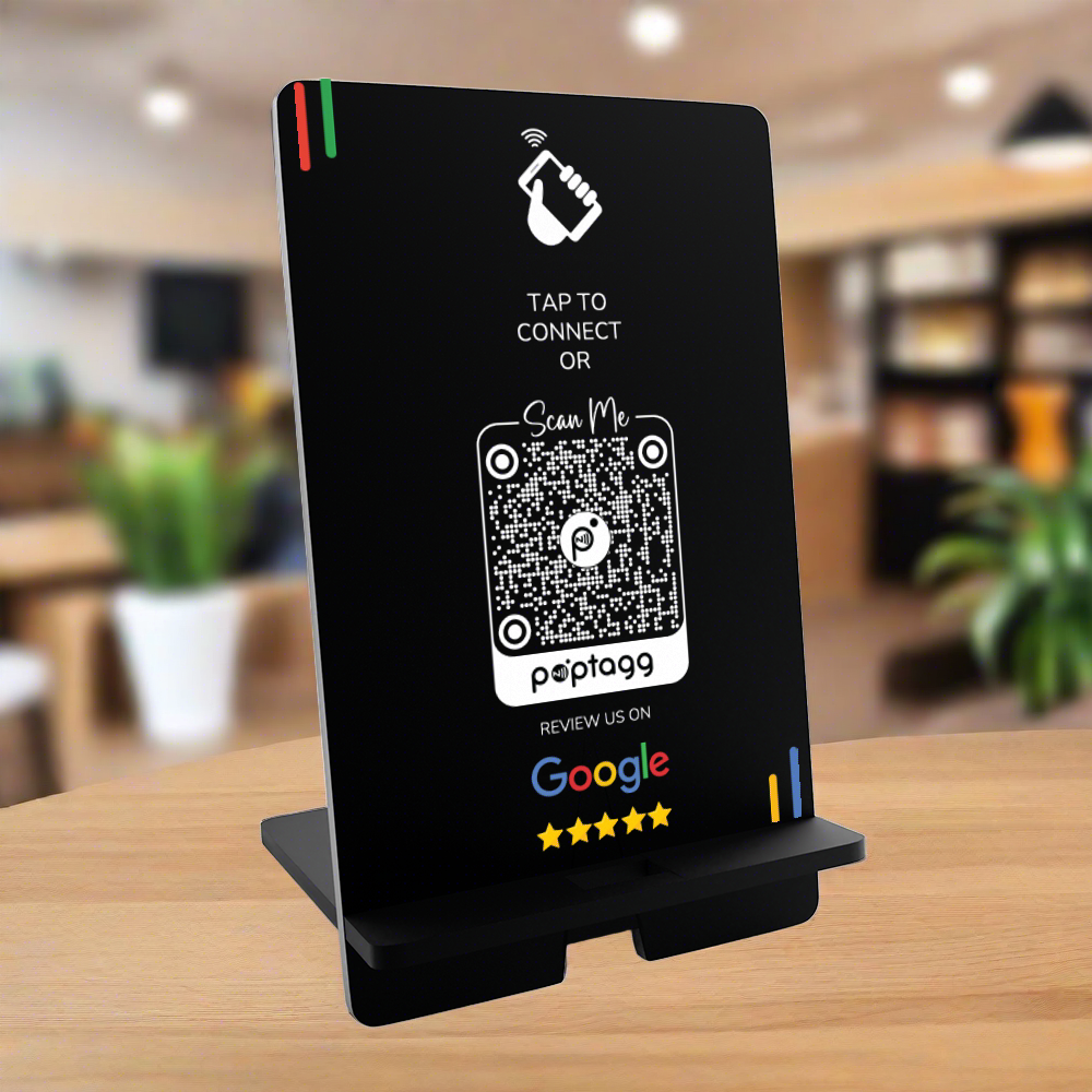 Google Review NFC Standee - Poptagg – Poptagg Technologies Pvt. Ltd.