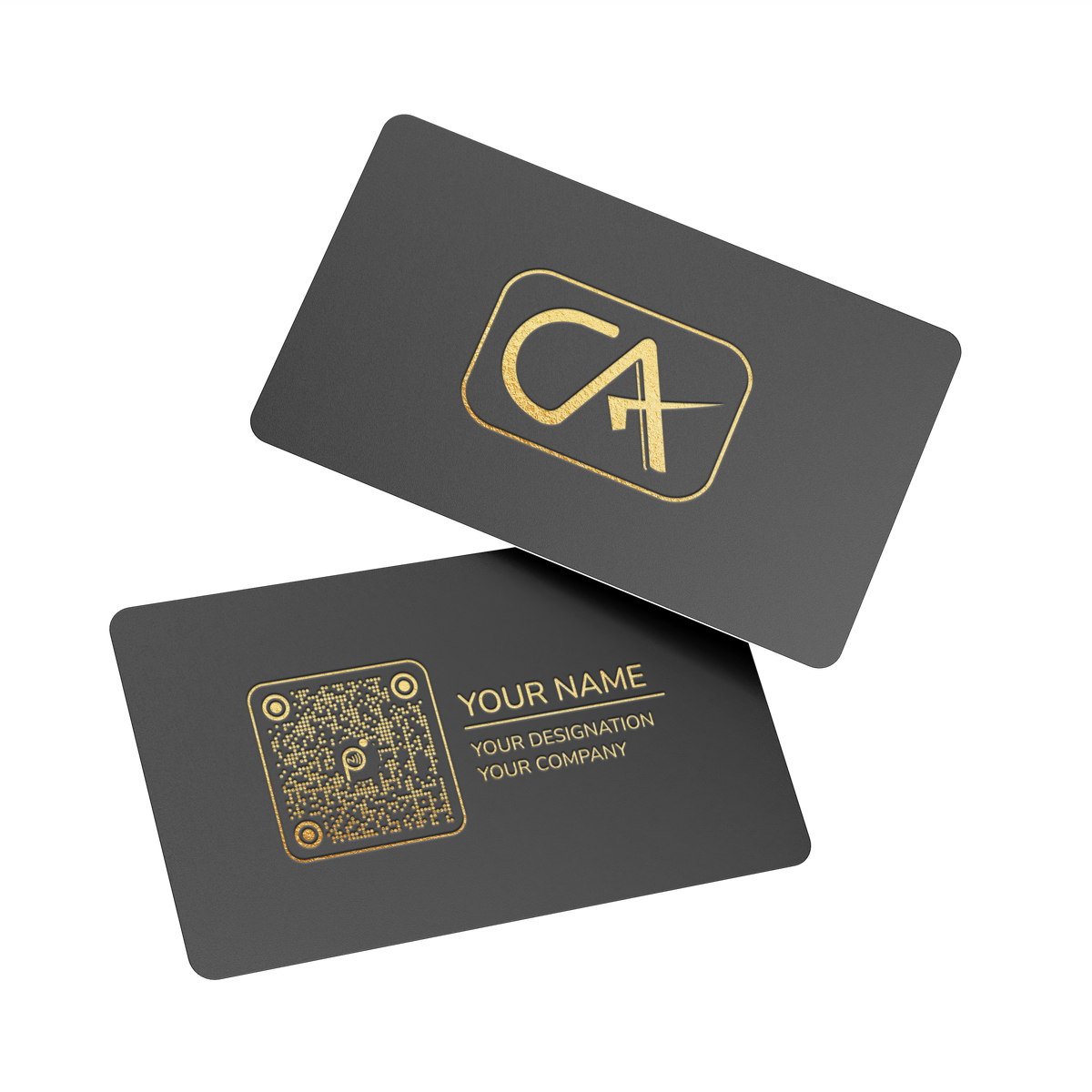 CA Business Card (Black and Gold) - Smart NFC Digital Business Card ...