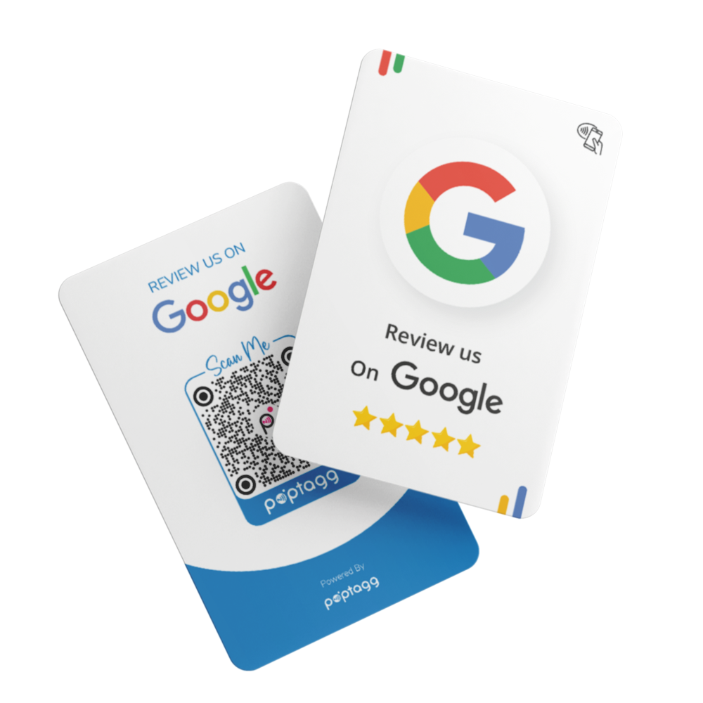Google Review Card - NFC Powered - Digital Business Card – Poptagg ...